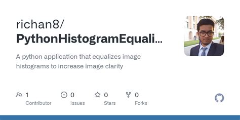 GitHub Richan PythonHistogramEqualizer A Python Application That Equalizes Image Histograms