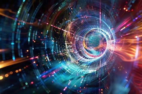 premium photo digital evolution algorithms in motion ar generative ai