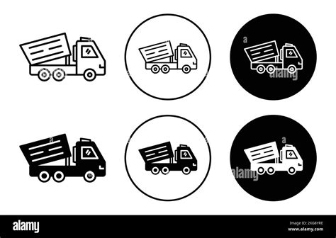 Tipper Icon Vector Logo Set Collection For Web App Ui Stock Vector Image And Art Alamy