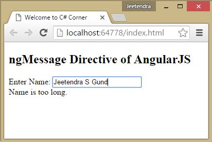 Introduction To AngularJS NgMessage Directive Day Twenty Two