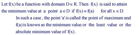 maximum and minimum formula formula in maths