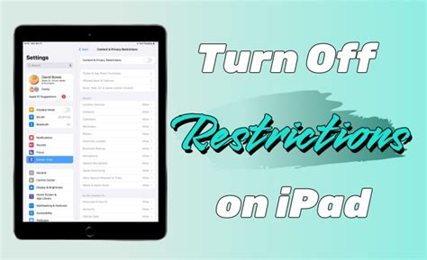 How To Turn Off Restrictions On Ipad Without Password