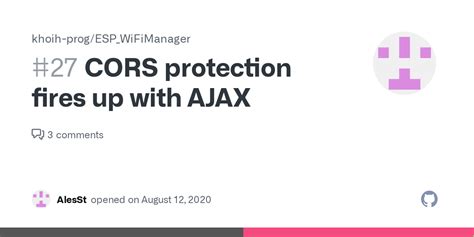 Cors Protection Fires Up With Ajax · Issue 27 · Khoih Progespwifimanager · Github