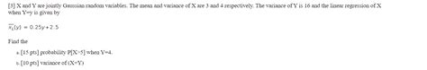 solved [3] x and y are jointly gaussian random variables