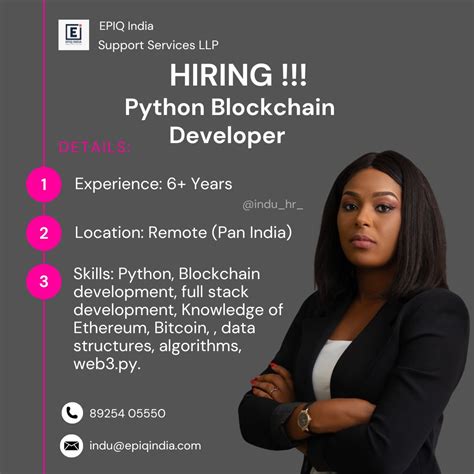 Epiq India Support Services Llp On Linkedin Python Blockchain Blockchaindeveloper