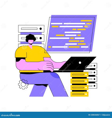 Big Data Programming Abstract Concept Vector Illustration Stock Vector