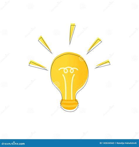 Ic Ne D Ampoule Dessin Anim De Vecteur Illustration De Vecteur Illustration Du Illumin
