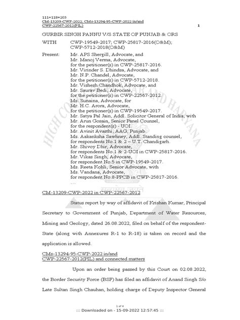 Cm 13294 Cwp 2022 29 08 2022 Interim Order Pdf Advocate Earth