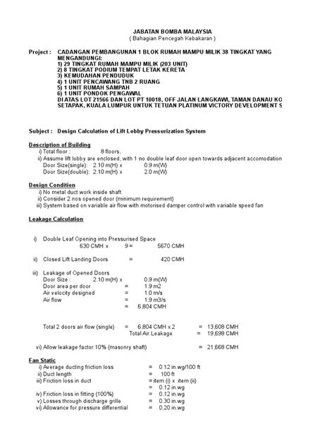 Acmv Calculation Pdf Duct Flow Building Technology