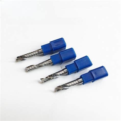 Single Flute Spiral CNC Router Bits Solid Carbide Up Cut Bits For Woodworking TriQuench India