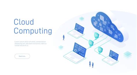 Premium Vector Cloud Computing Isometric Big Data Flow Processing Concept Cloud Database Cloud