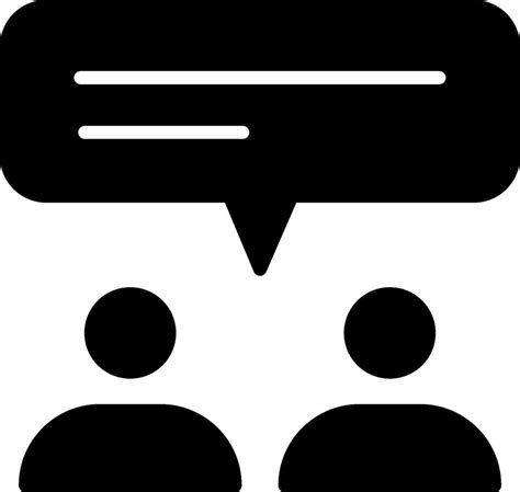 Conversation Vector Icon 41359880 Vector Art at Vecteezy