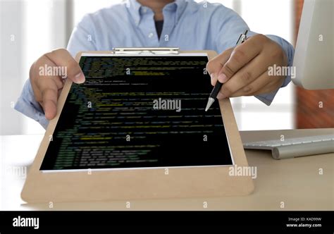 Developer Team Working Laptop Computer Mobile Application Softwareand