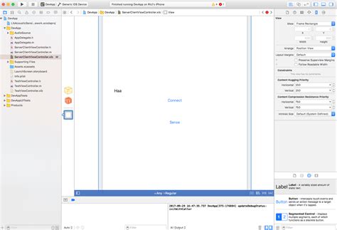 Xcode Iosxib Easiest Way To Show A Button In The Middle Of