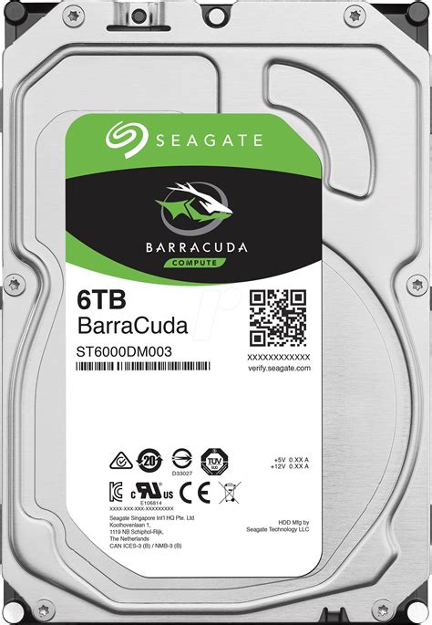 ST6000DM003: Seagate BarraCuda 6 TB desktop hard drive at reichelt ...