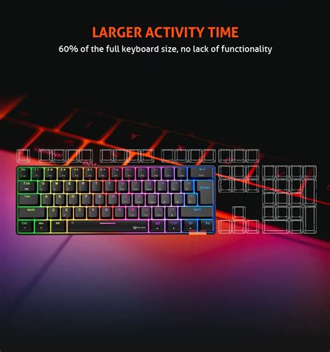 Meetion Meetion Dual Mode Bluetooth 60 Gaming Keyboard 無線機械鍵盤 Mt Mk005bt Hktvmall 香港最大網購平台