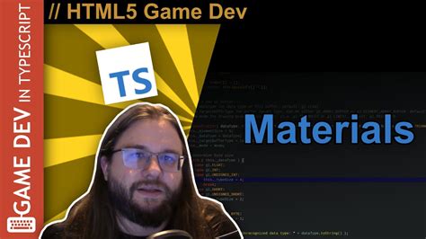typescript webgl game engine tutorial 09 materials youtube