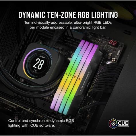 Corsair Vengeance Rgb 192gb 4x48gb Ddr5 Dram Desktop Memory Kit 5200mhz Memory Speed C38 Cas