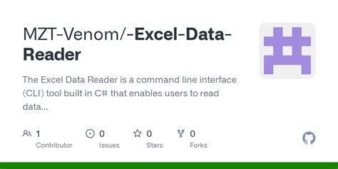 Github Mzt Venom Excel Data Reader The Excel Data Reader Is A