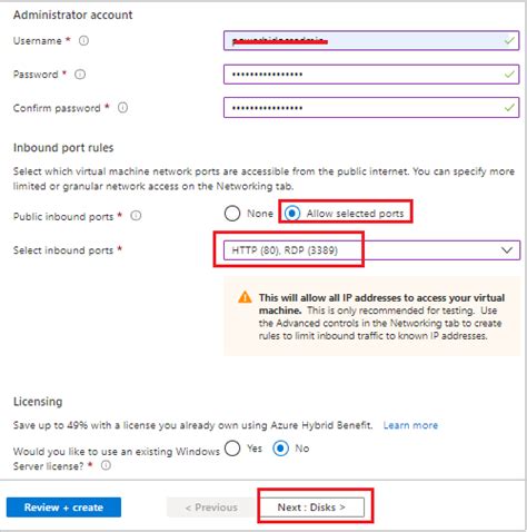 Create A Windows Virtual Machine In The Azure Portal Power Bi Docs