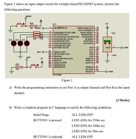 Solved Figure Shows An Input Output Circuit For A Simple Chegg