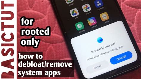 for rooted | how to debloat/remove system app in android phone | any android devices - YouTube