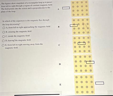 [solved] the figures show snapshots of a rectangular loop