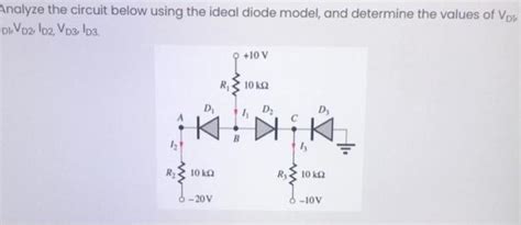 Solved Analyze the circuit below using the ideal diode | Chegg.com