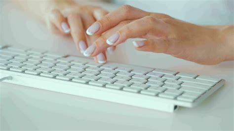 Woman Typing Credit Card Number On Computer Keyboard She Making Online Purchase Online Payment