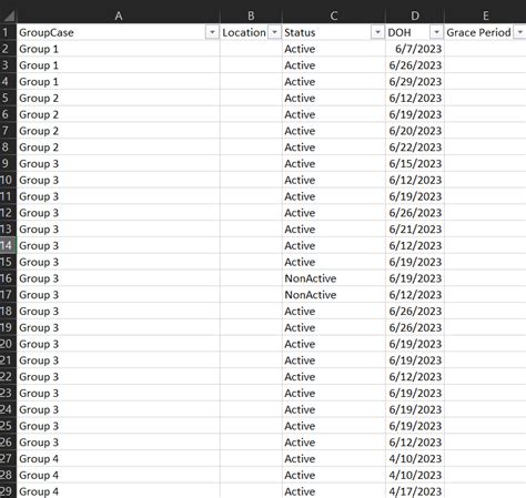 Excel Output Formula Results Based On A Word In A Specific Column And Row Stack Overflow