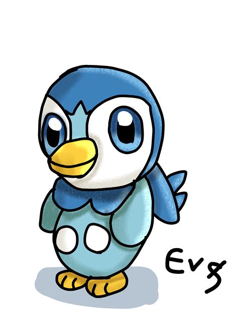 My Drawing Of Piplup R Pokemoncardpulls