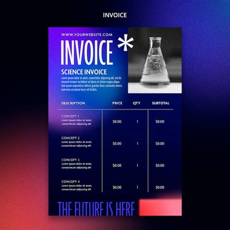 Premium Psd Gradient Science Template Design
