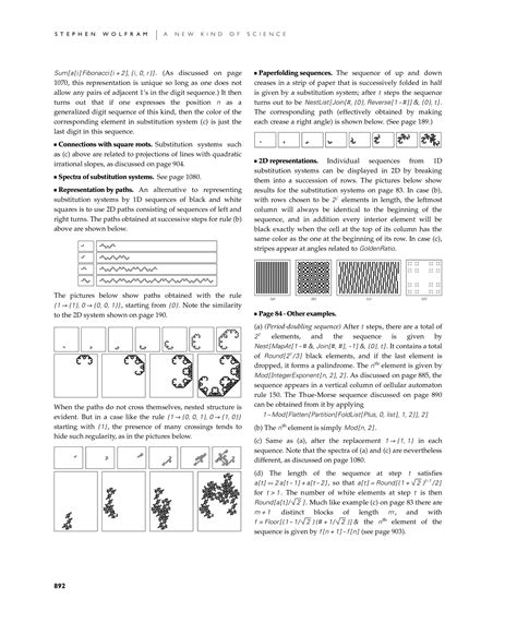 Notes For Substitution Systems A New Kind Of Science Online By Stephen Wolfram Page 892