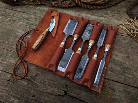 forged chisel set 7pcs beveled chisel forged chisel straight chisel