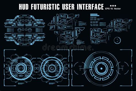 Futuristic Virtual Graphic Touch User Interface Hud Dashboard Display Virtual Reality