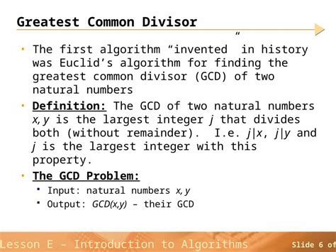 Ppt Slide 1 Of 53 Lesson E Introduction To Algorithms Lecture E