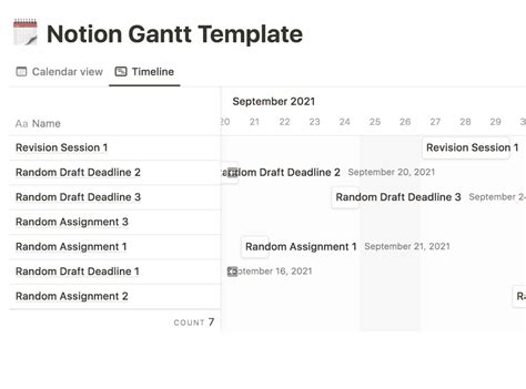 How To Make A Gantt Chart In Notion Template