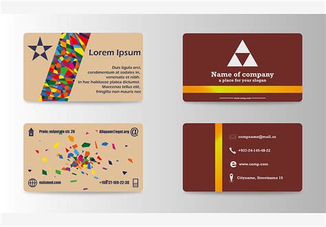 비즈니스 및 방문 카드 벡터 Eps Ai Uidownload