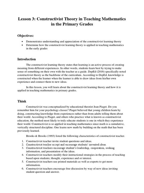Constructivist Classroom Pdf Constructivist Classroom Pdf