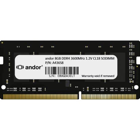 Dizüstü Sodimm Ddr4 Ram Andortek