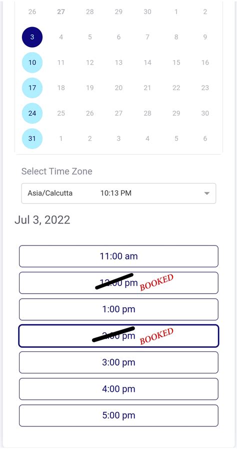 Booking Time Slot Issue Dayschedule Public Roadmap GitHub