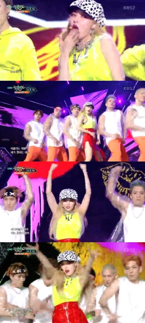 Hyuna Takes Her Lip And Hip Comeback To The Music Bank Stage