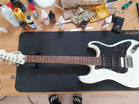 스콰이어 Squier 스트랫 싱싱험 던컨 픽업교체 셋업기 네이버 블로그