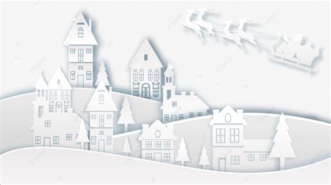 크리스마스 종이 컷 겨울 밤 건물 크리스마스 성탄절 종이 절단 Png 일러스트 및 Psd 이미지 무료 다운로드 Pngtree