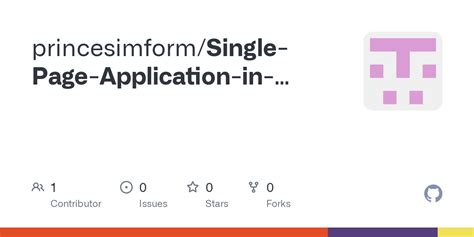 GitHub Princesimform Single Page Application In Javascript