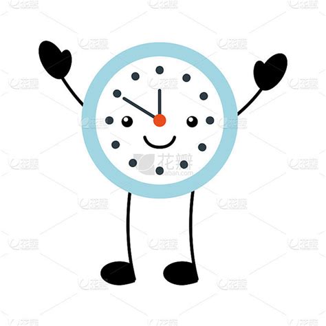 卡哇伊圆时钟时间分钟卡通