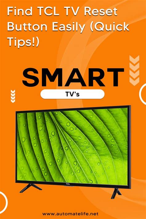 TCL TV Reset Button Location Quick Tips