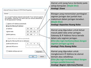 IP Address SubnetMask Gateway Dll Ppt
