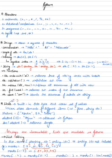 Python Cheat Sheet Summary Computer Science And Engineering Computer