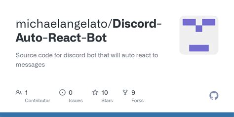 Github Michaelangelatodiscord Auto React Bot Source Code For